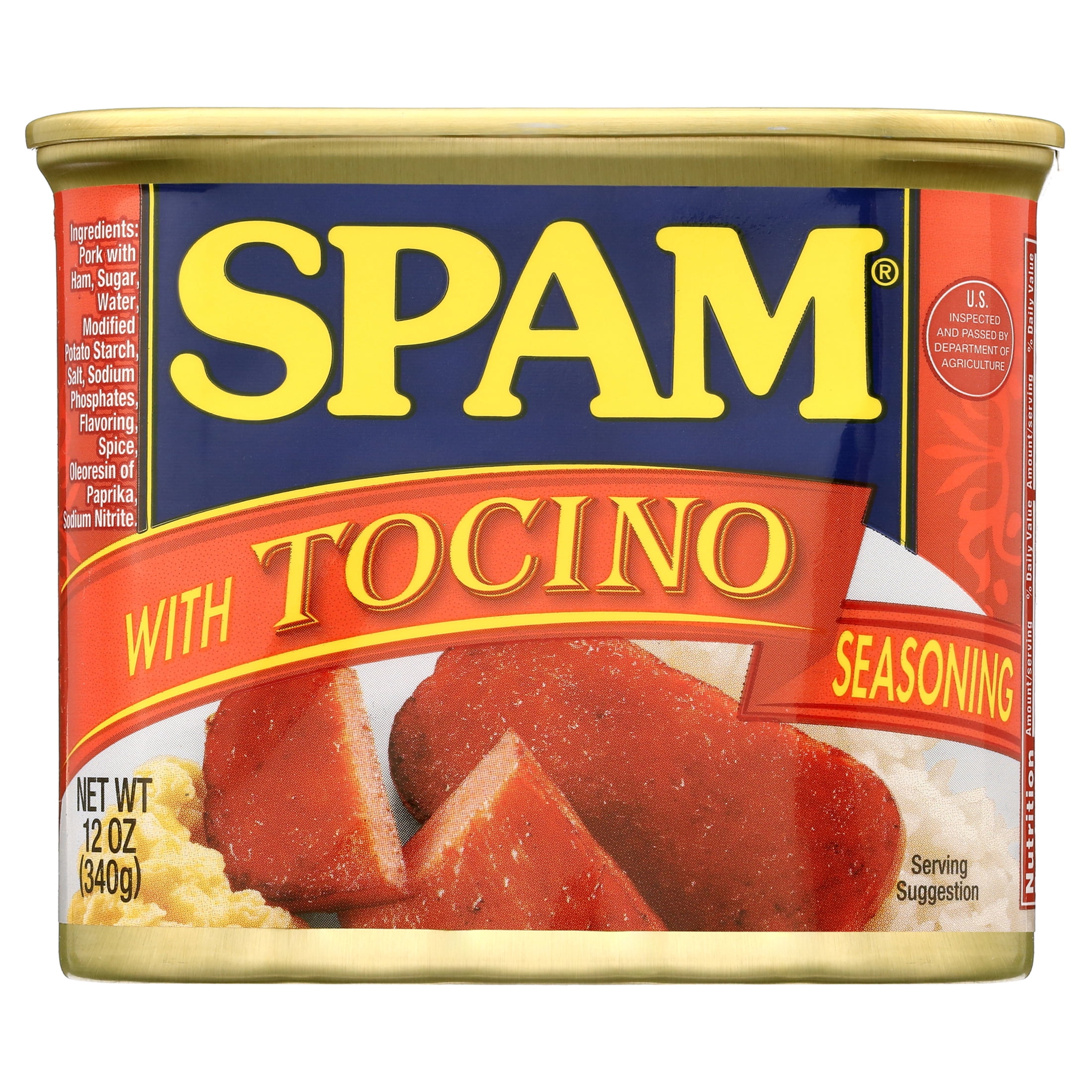 SPAM with Tocino Seasoning 12 oz Can 12-Pack Philippine Inspired ...