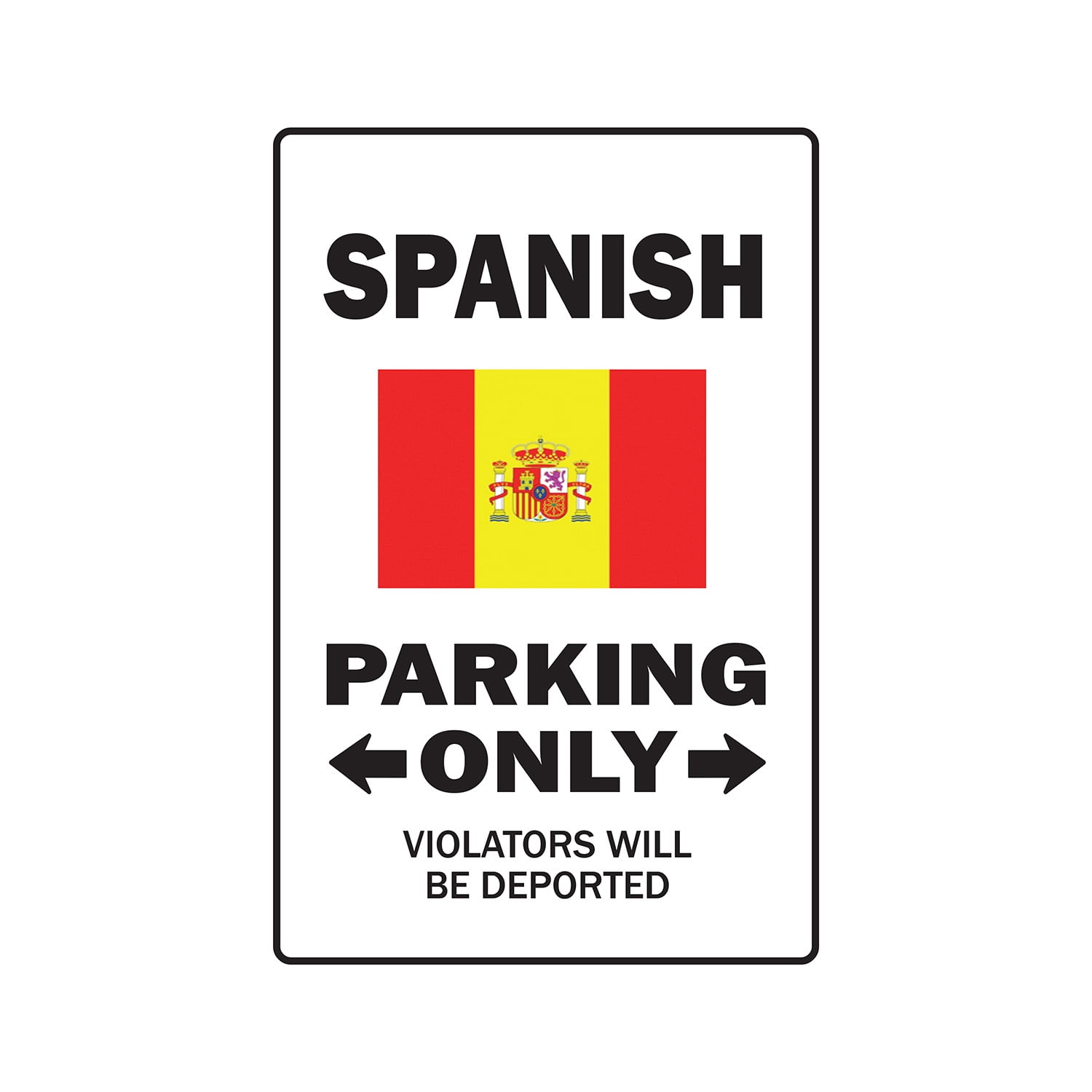 SPANISH Parking Decal spain spaniard europe vacation | Indoor/Outdoor ...
