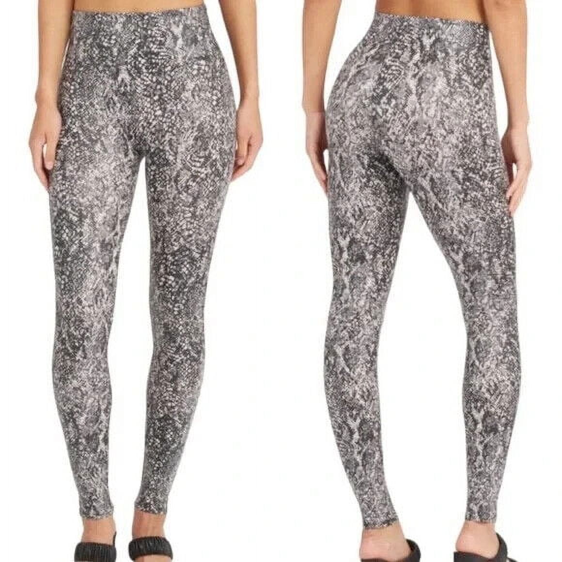 SPANXR Women's Snake Print Faux Leather Leggings Gray Size X-Small - Walmart.com