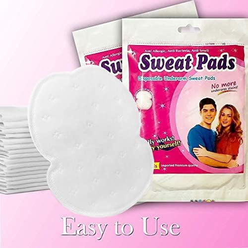 SPAREQUE Armpit Sweat Pads Unadir Underarm Sweat Pads for Women and Men ...