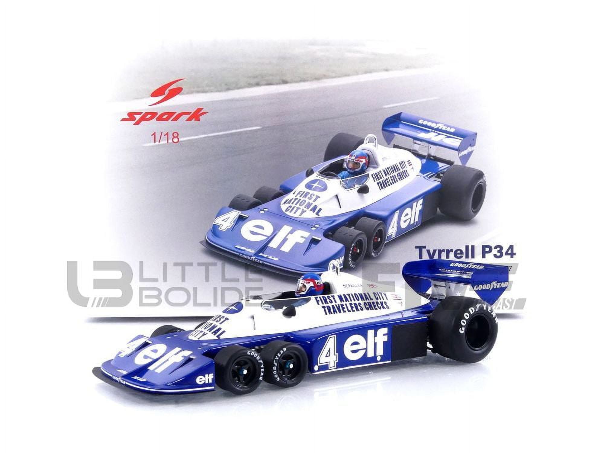 SPARK 1/18 - TYRRELL P34 - South Africa GP 1977 (P. Depailler) - Walmart.com