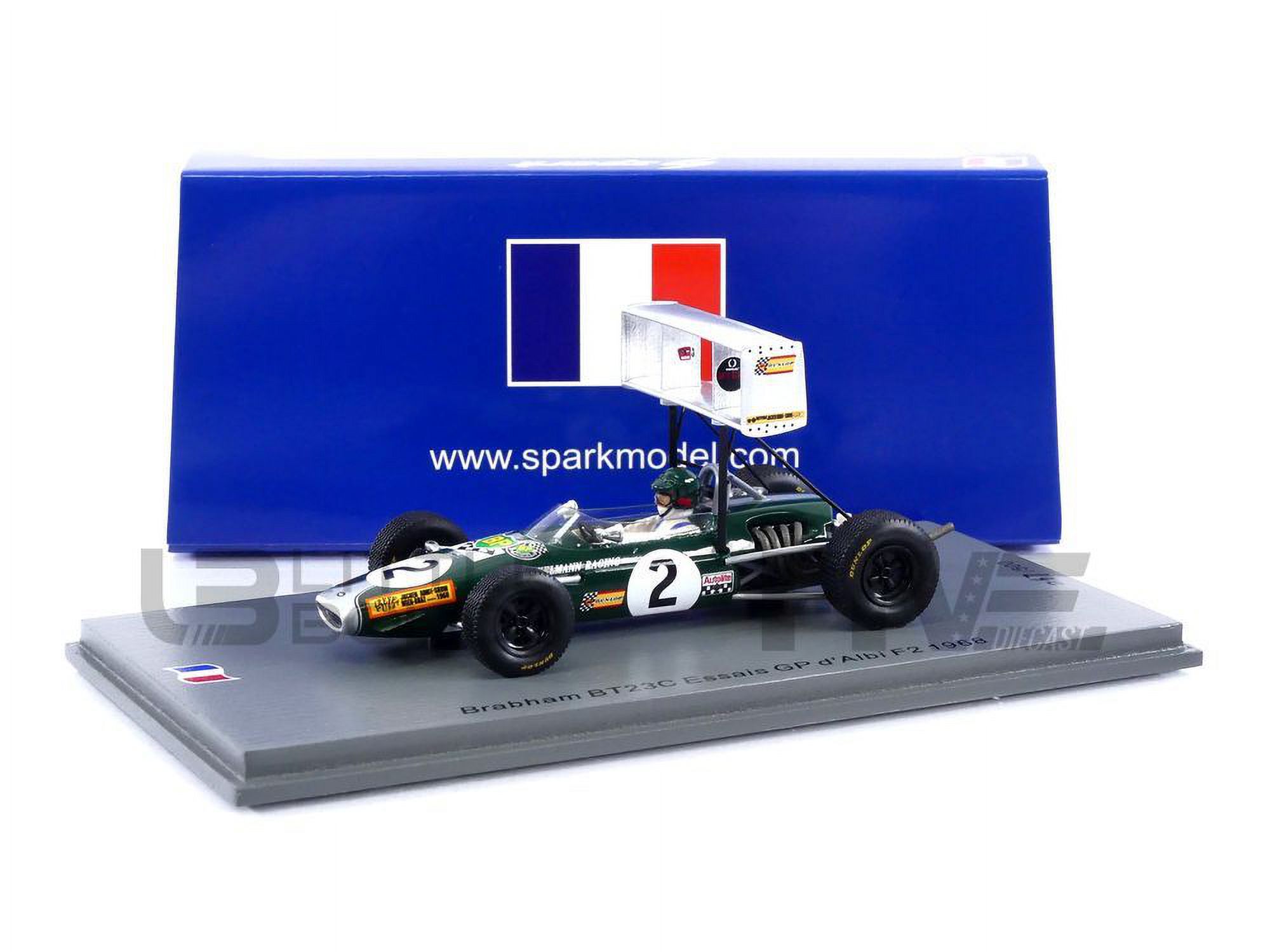 SPARK 1/43 - BRABHAM BT23C - Essais GP Albi F2 1968 (J. Rindt) - Walmart.com
