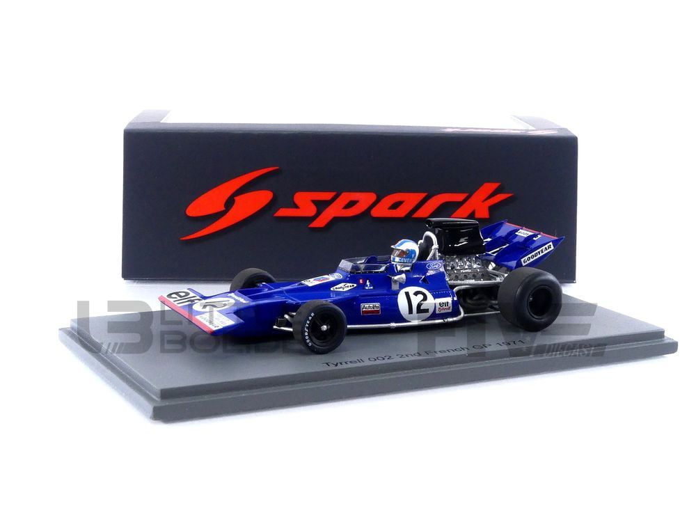 SPARK 1/43 - TYRRELL 002 - French GP 1971 (F. Cevert) - Walmart.com