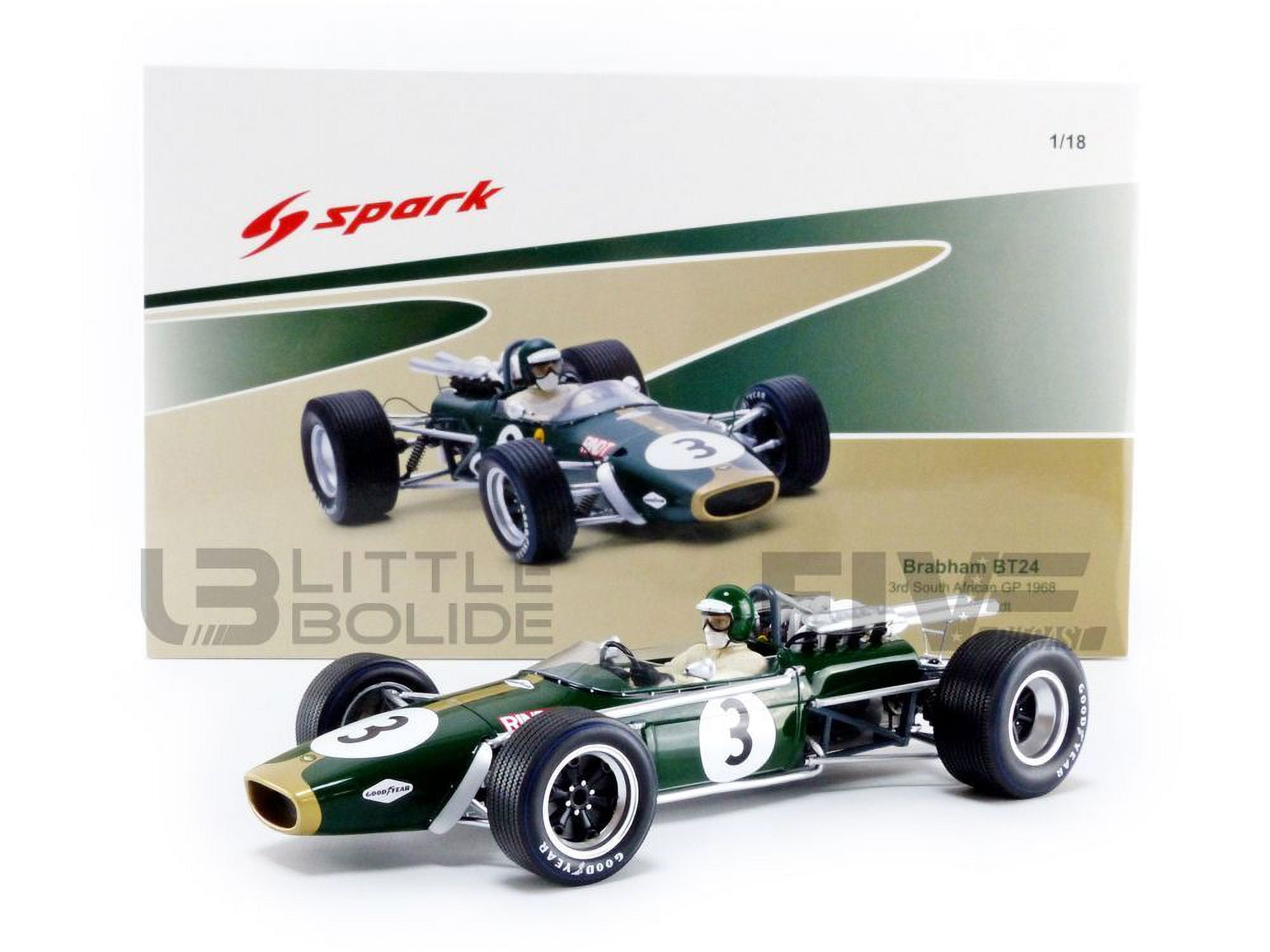 SPARK 1/18 - BRABHAM BT24 - GP Afrique du Sud 1968 - Walmart.com