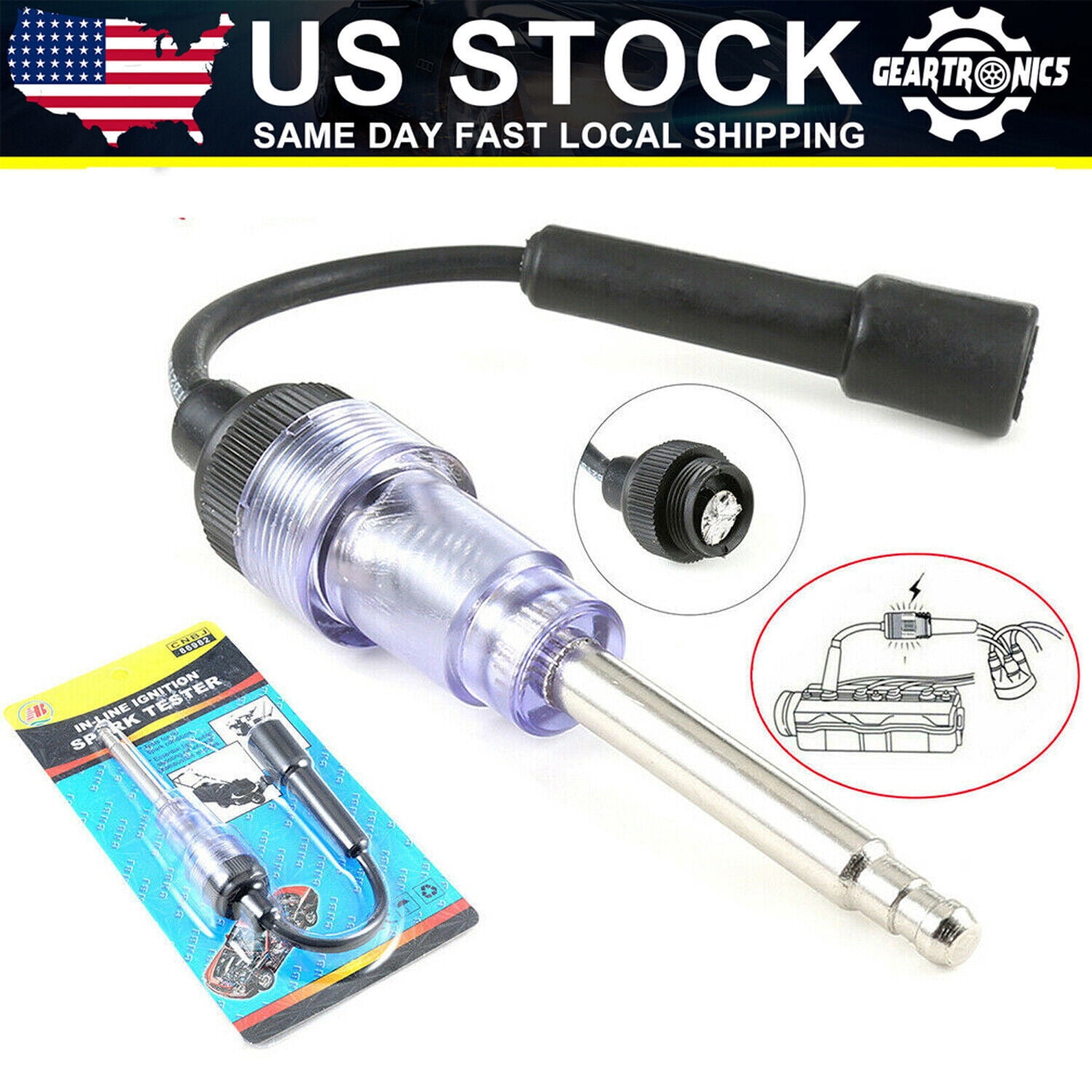 SPARK-PLUG TESTER Ignition System Coil Engine In Line Auto Diagnostic ...