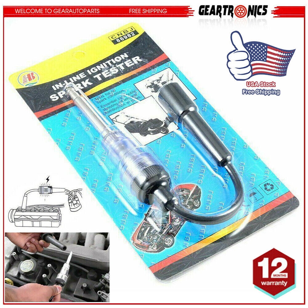 Spark Plug Tester Ignition System Coil Engine In Line Auto Diagnostic Test Tool