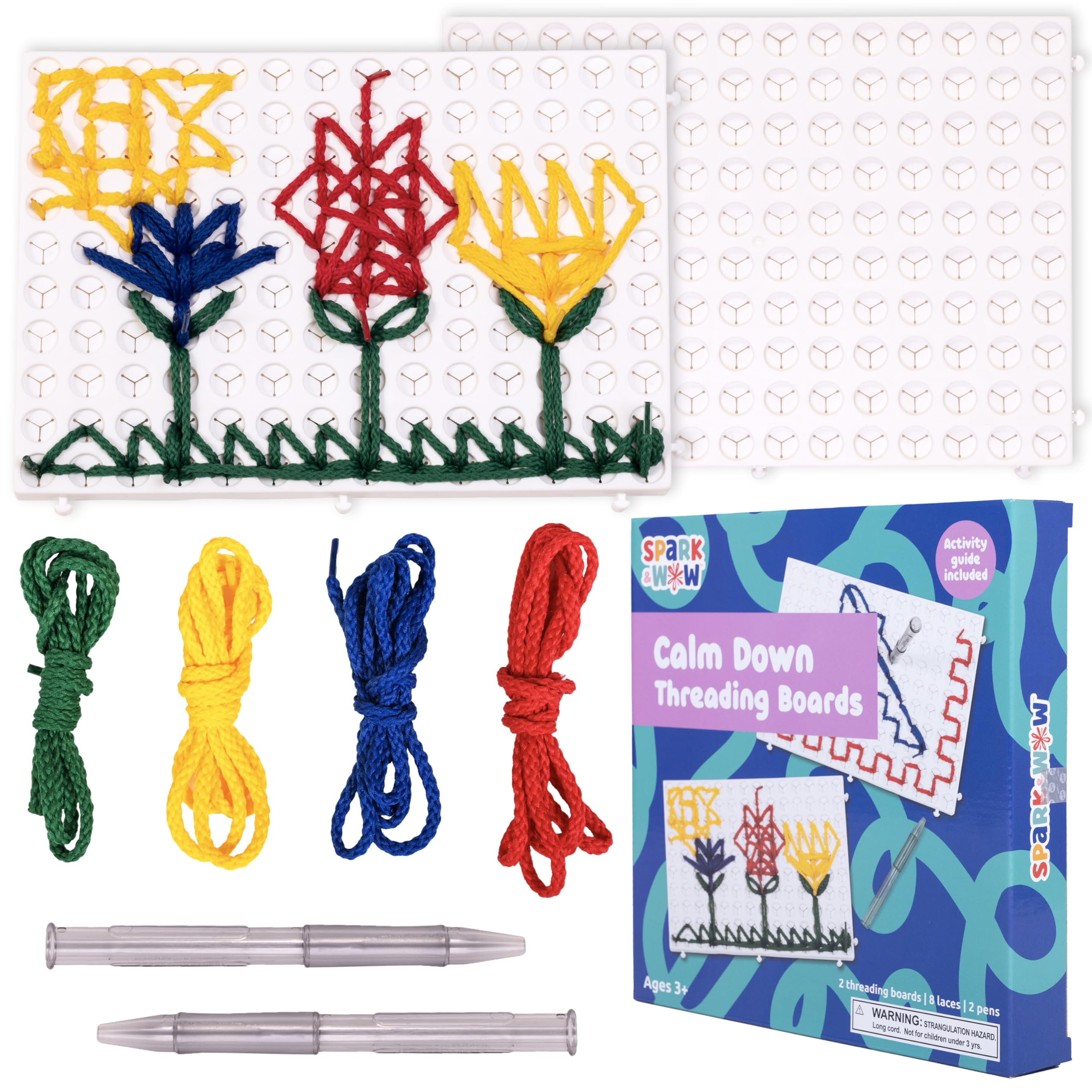 SPARK & WOW Calm TSF6 Down Threading Boards | Set of 2 | Sensory Board ...