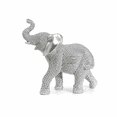 Sparkle Beaded Silver Elephant Figurine, Handcrafted Resin Rhinestone ...