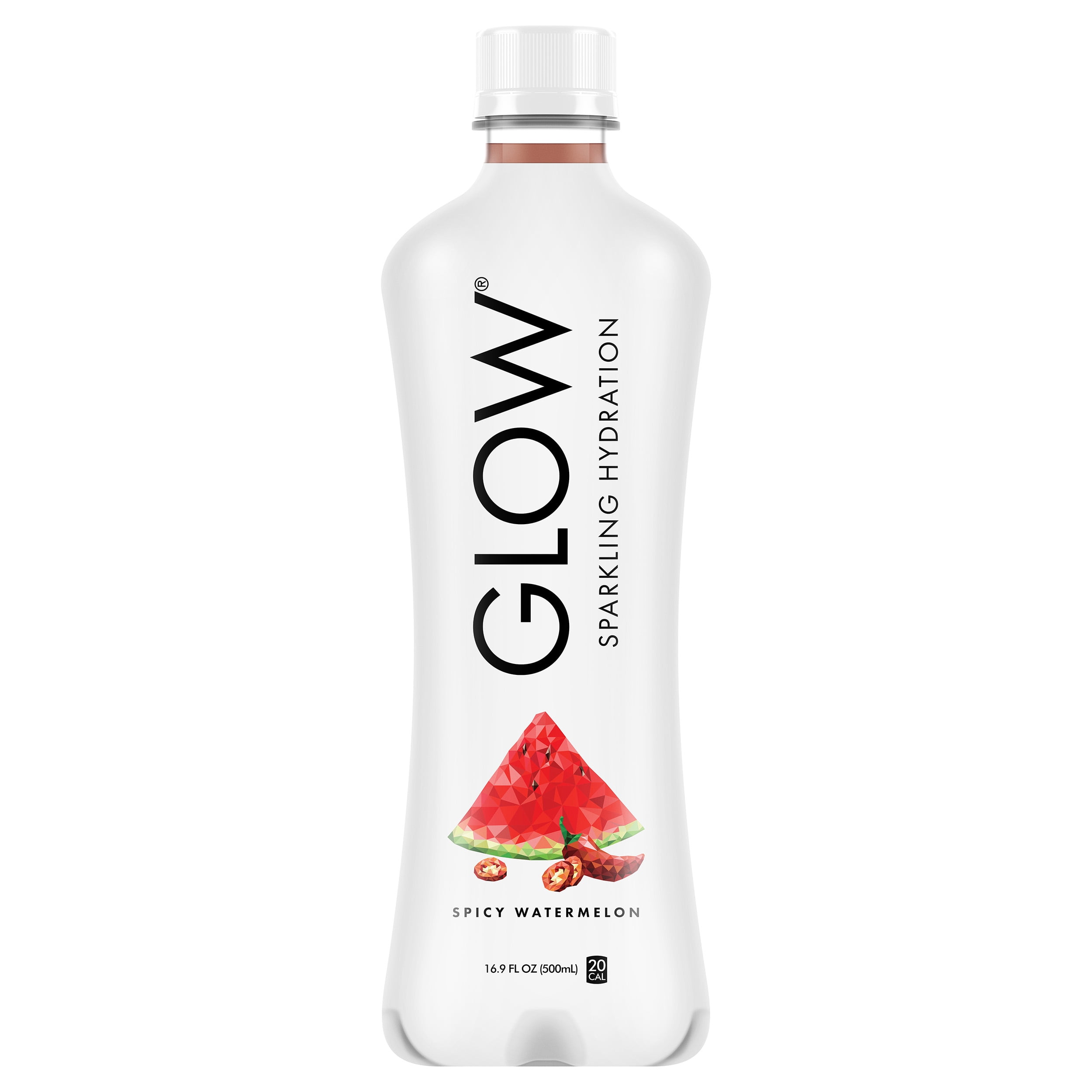 GLOW Spicy Watermelon Sparkling Hydration 16.9OZ Gluten-Free - Walmart.com