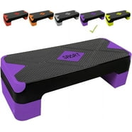 PRISP Adjustable Exercise Step Platform - 3 Levels (4''/6''/8'') 31 ...