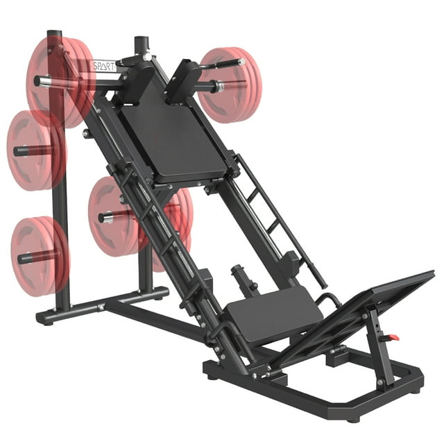 SPART 2-in-1 Leg Press & Hack Squat Machine, Weightlifting Equipment ...