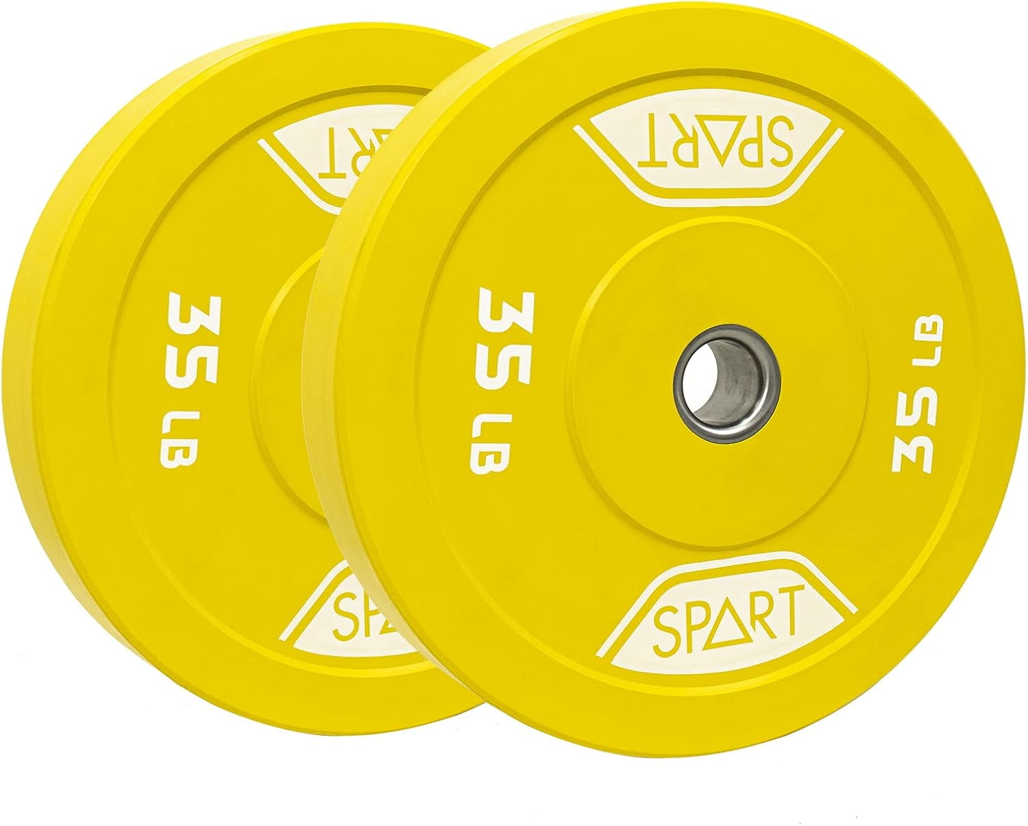 SPART Rubber Color Coded Bumper Plate 2 Inch Weight Plates with ...
