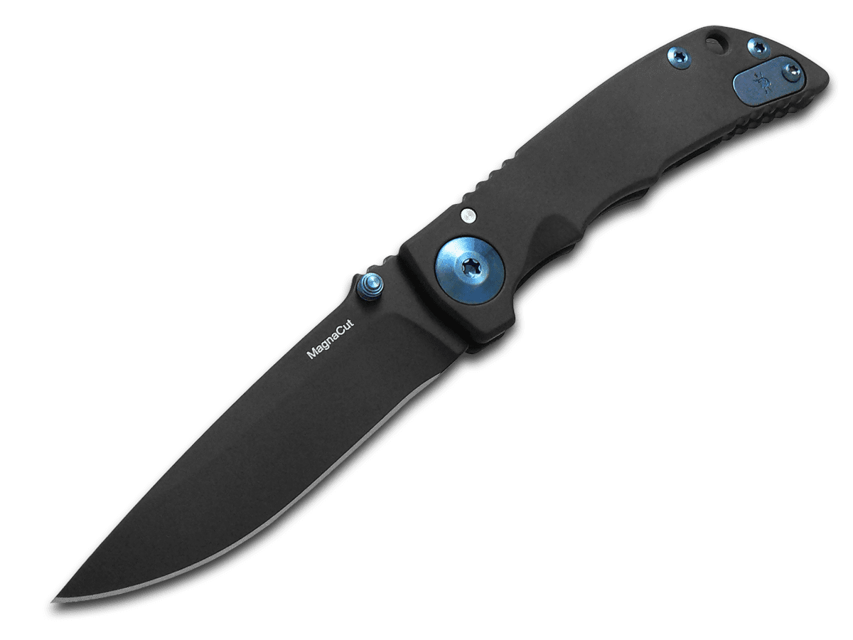 SPARTAN BLADES Harsey Folder 3.25 Frame Lock Black PVD Titanium & CPM ...