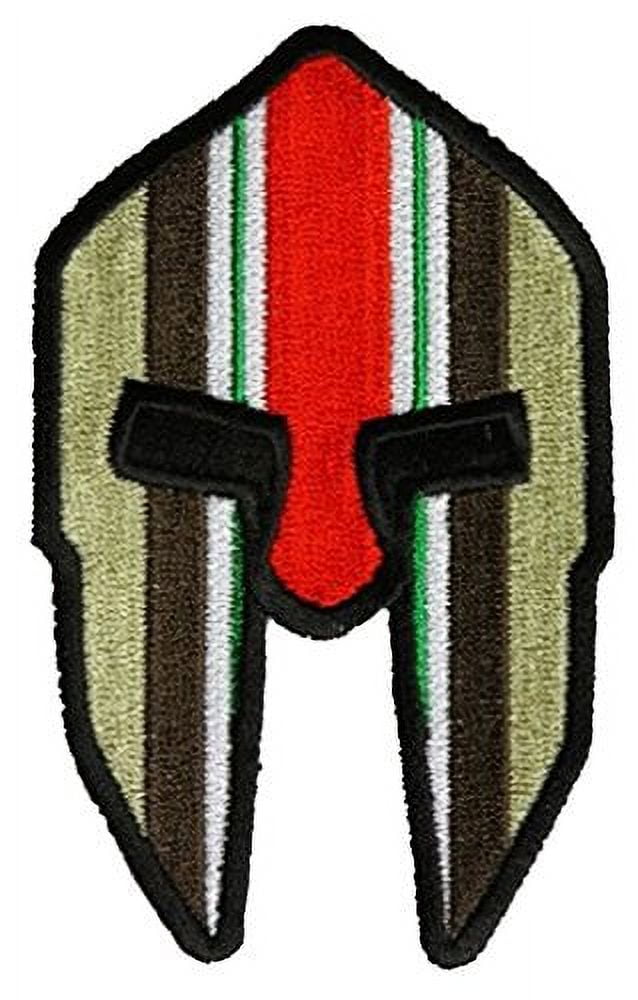 SPARTAN HELMET WITH IRAQI FREEDOM OIF RIBBON Patch - Vivid Colors ...