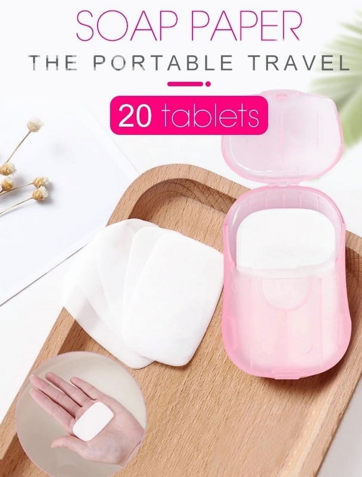 SPATI Travel Portable Mini Natural Soap Sheet Soap Dishes 120 Count ...