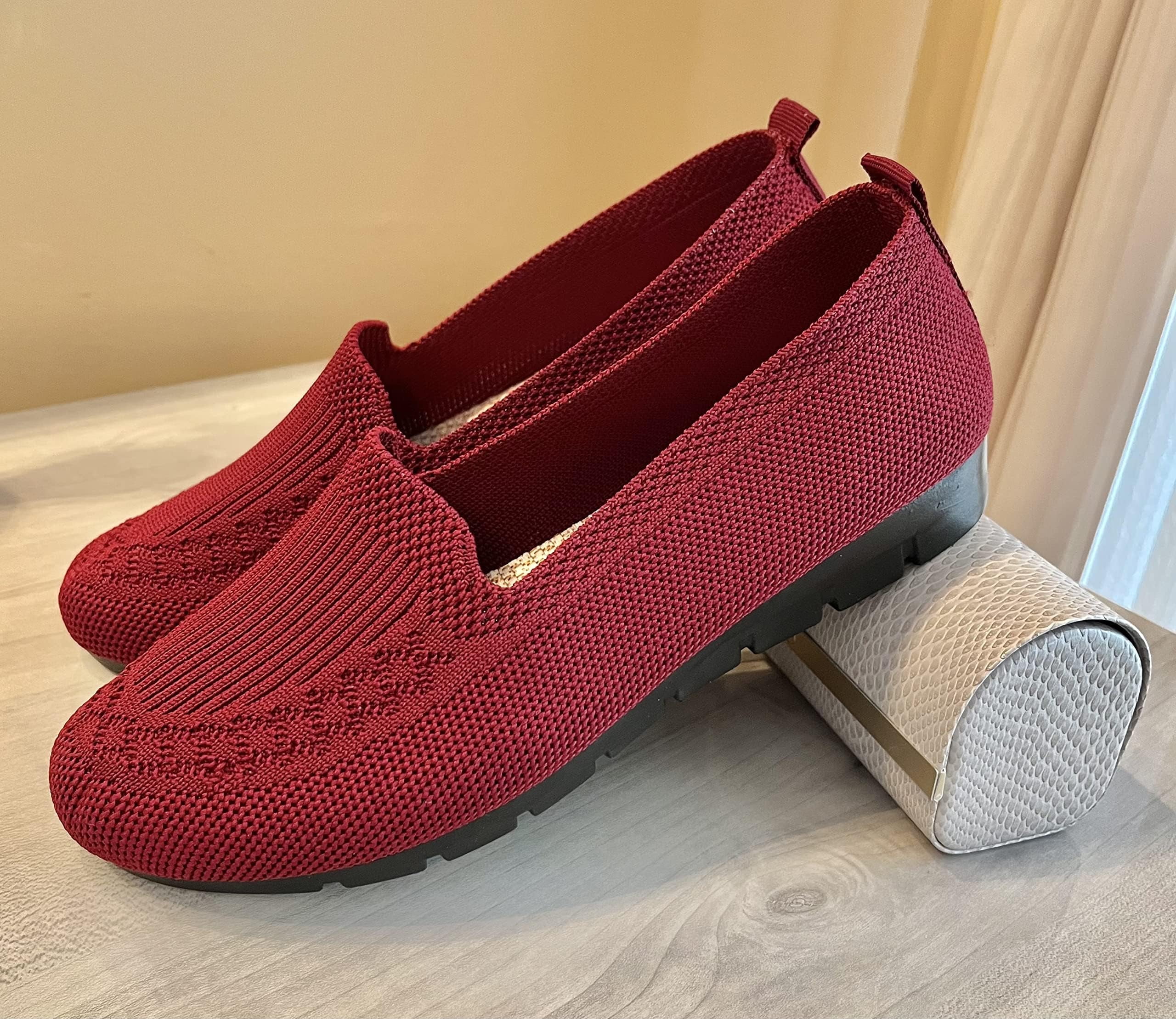 SPATI Women's Knitted Flat Shoes - Lightweight Loafers - Walmart.com