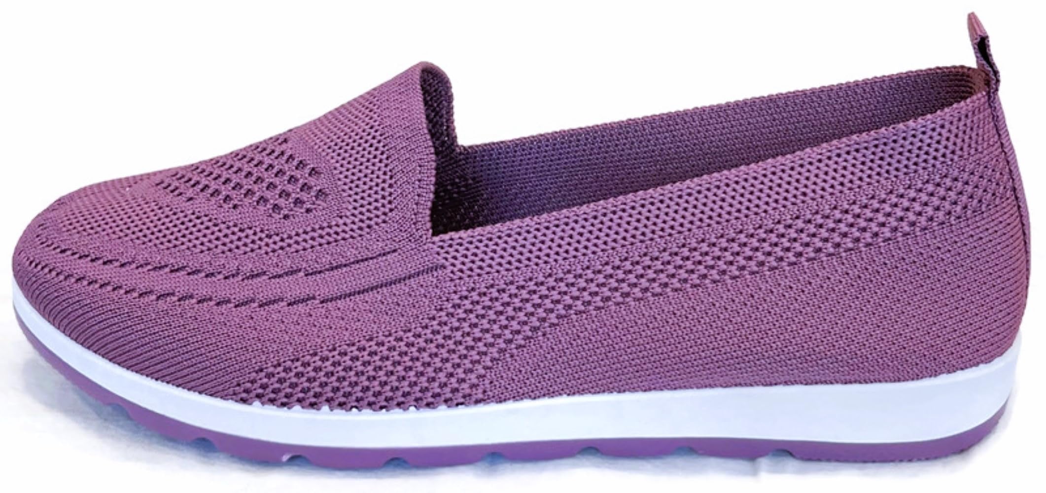 SPATI Women's Knitting Flat Shoes Walking Shoes Comfort Loafers ...
