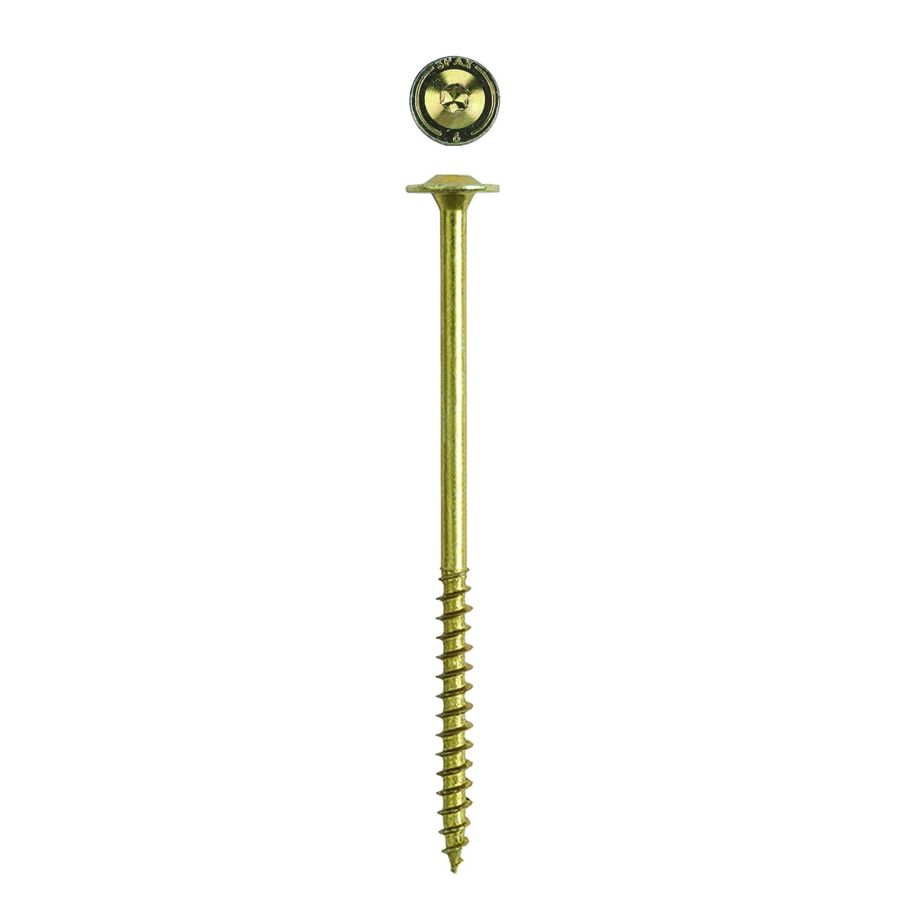 SPAX 1/4" x 6" Interior Washer Head Structural Wood Lag Screws ...
