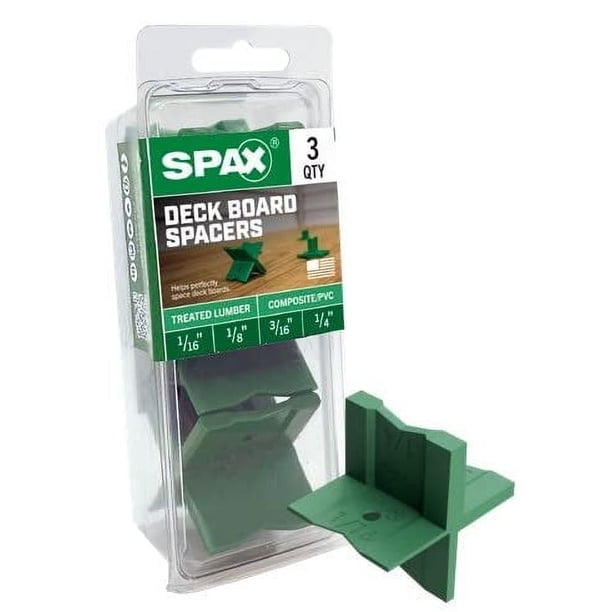 SPAX Deck Board Spacer, for All Types of Deck Boards,3 Pack, Four Most ...