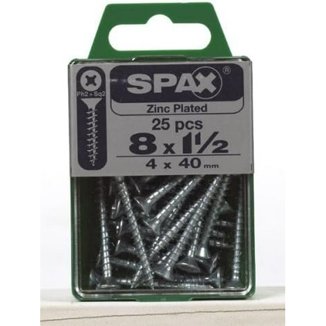 SPAX Multi-Material Screw 1-1/2" Zinc Phillips/Square Multiple Material ...
