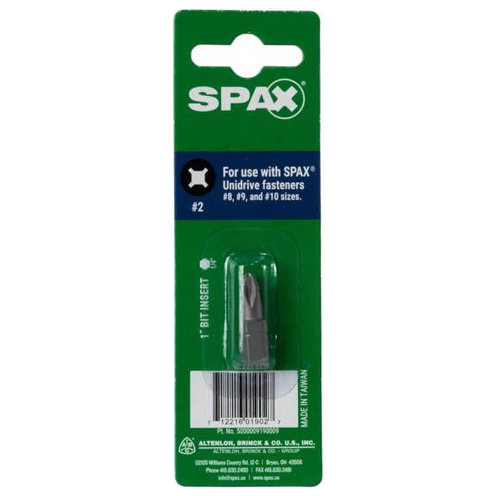 SPAX Phillips/Square Bit Driver 1 in. 1 pc - Walmart.com