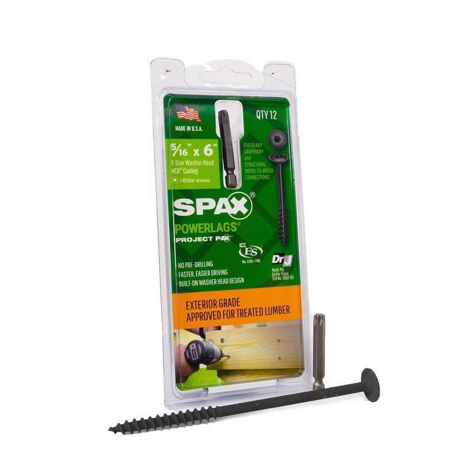 SPAX PowerLags 6 in. L Washer Head Structural Screws - Walmart.com