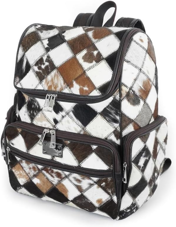 SPAZEUP Cowhide Leather Western Backpack - Genuine Leather Travel ...