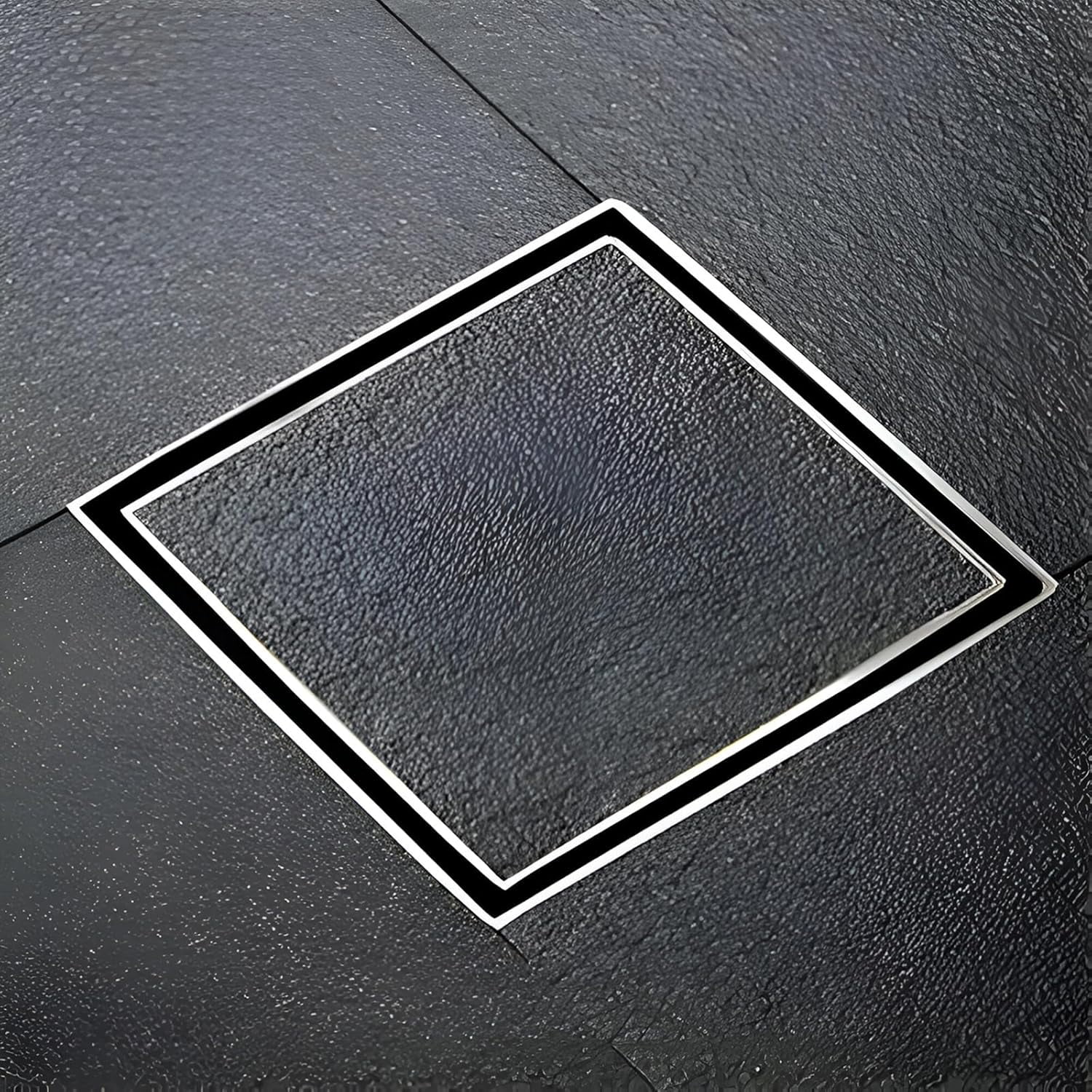 SPAZIO TileMarbleInsert Floor Drain 304 Stainless Steel Invisible ...