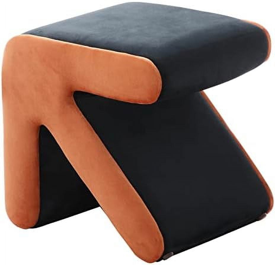 SPBOOMlife Modern Velvet Upholstered Ottoman Exquisite Small End Table ...