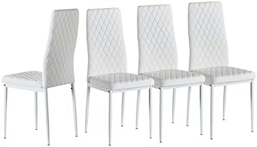 Spboomlife Pu Leather Dining Chairs Set Of 6 Modern Kitchen Chairs With