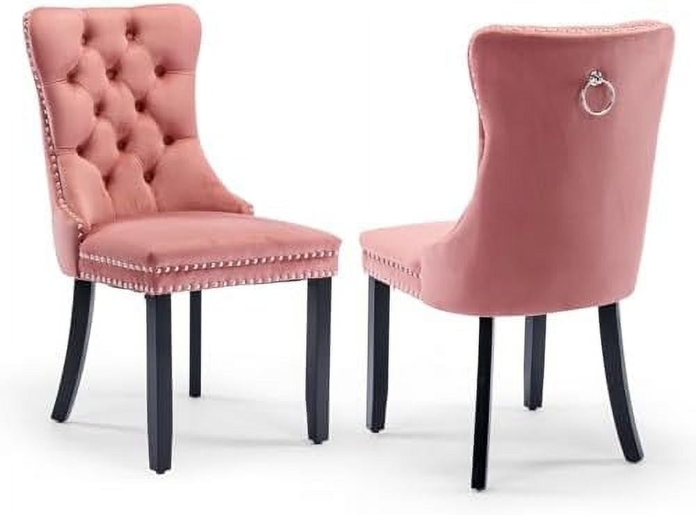 Spboomlife Velvet Dining Chairs Set Of 6 Tall Back Side Chair Modern