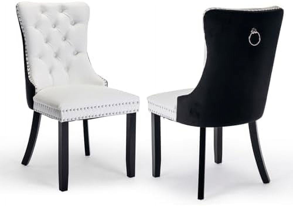 Spboomlife Velvet Dining Chairs Set Of 6 Tall Back Side Chair Modern