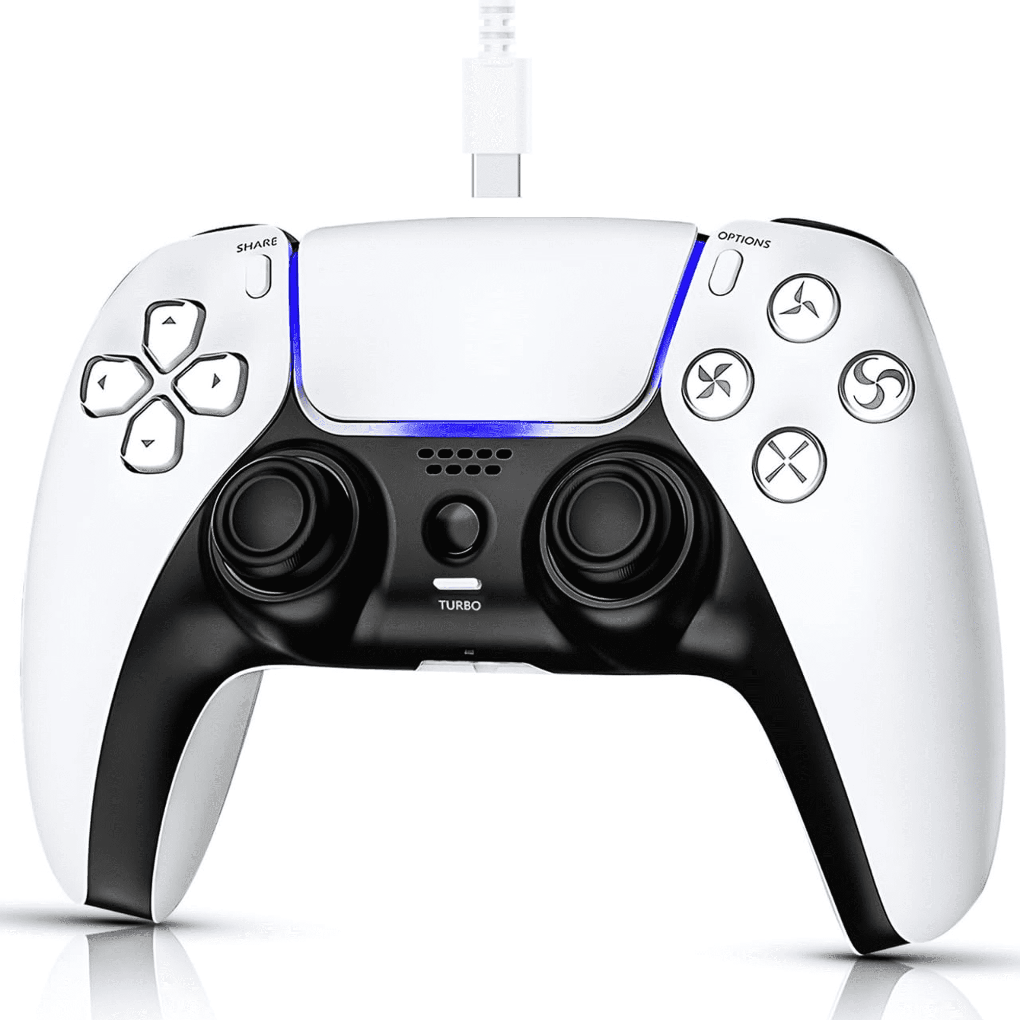 SPBPQY Game Controller for P5/Slim, 6-Axis Motion Sensor, Dual ...