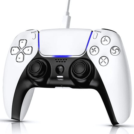 Gamrombo Wireless PS5 Controller, RGB Lighting, Turbo Buttons ...