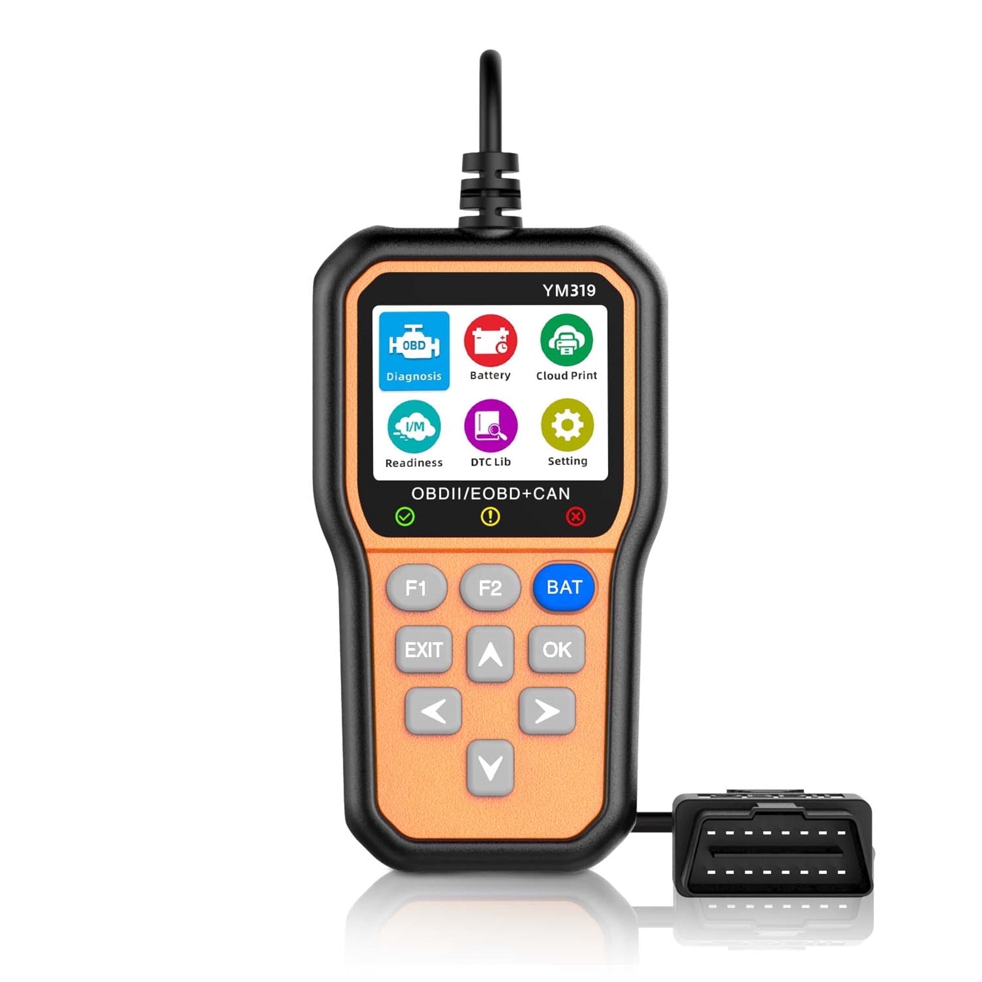 SPBTAR OBD2 Scanner, Car Code Reader, Auto Diagnostic Tool for Check ...