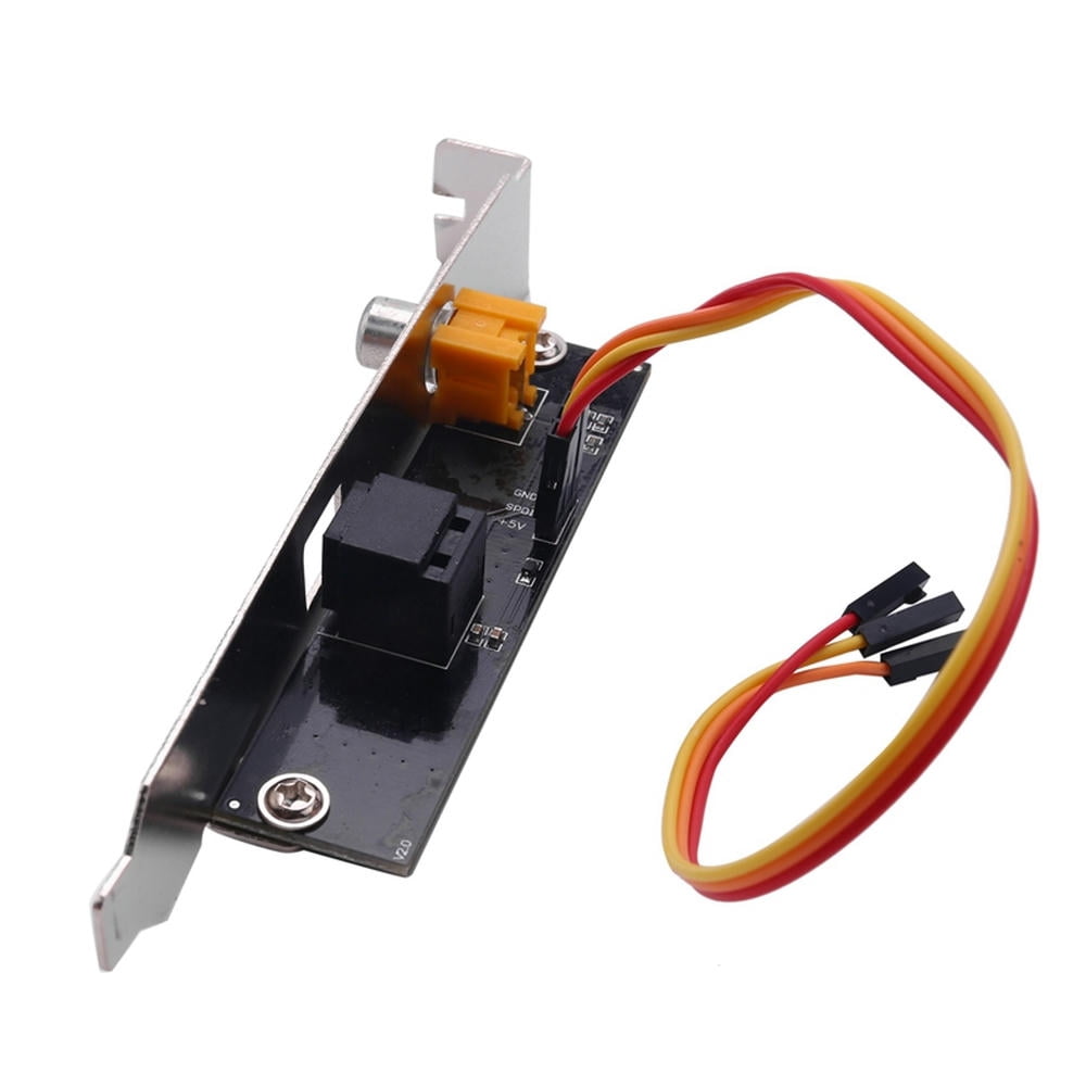 SPDIF Optical and RCA Out Plate Cable Bracket Digital Audio Output for ...