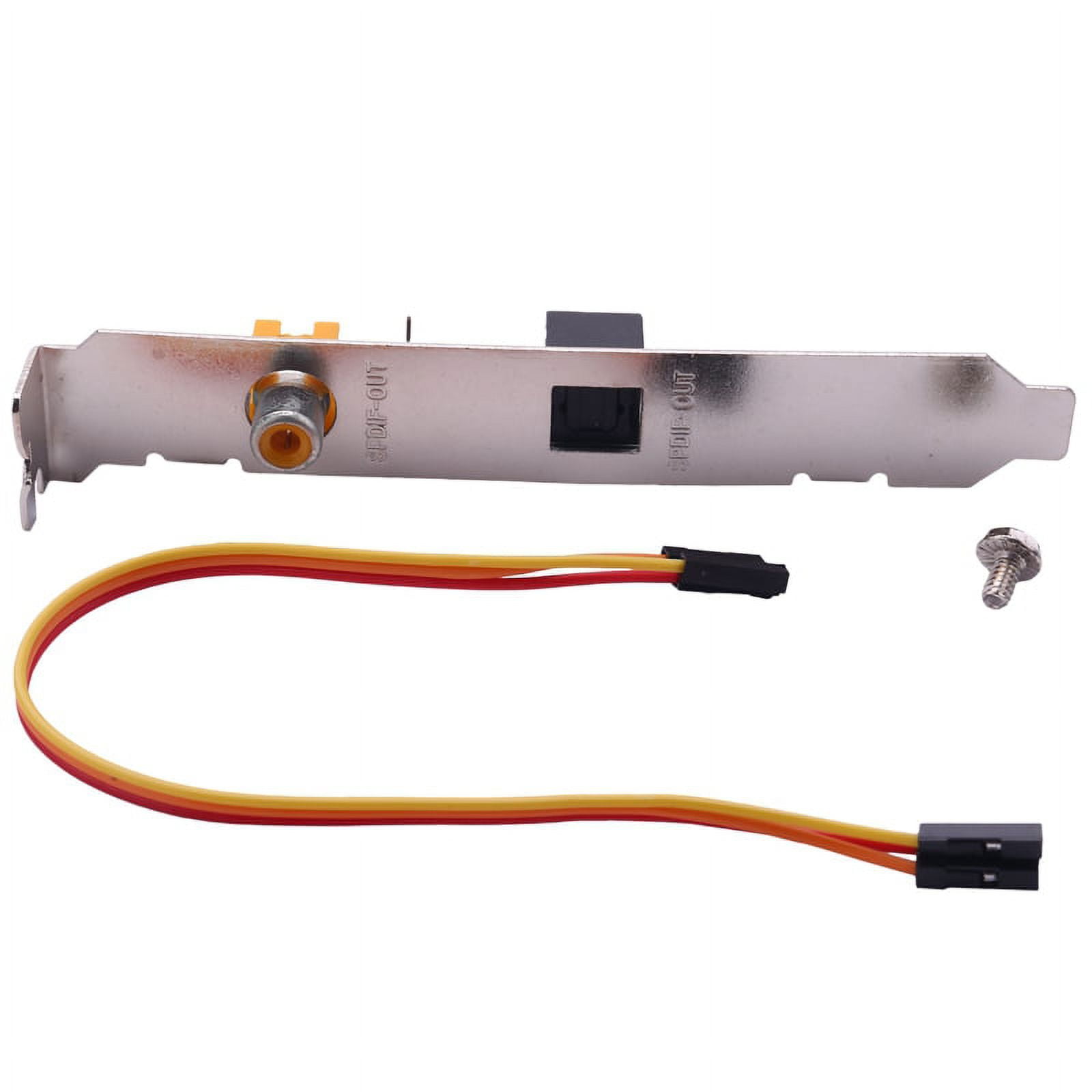 SPDIF Optical and Out Plate Cable Bracket Digital Audio Output for ...