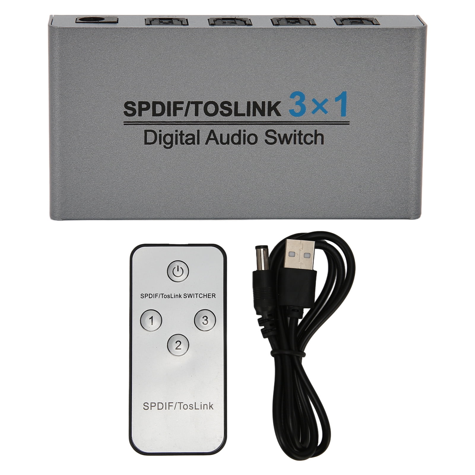 SPDIF for Toslink Digital Optical Sound Switch 3 in 1 Out Digital Sound ...