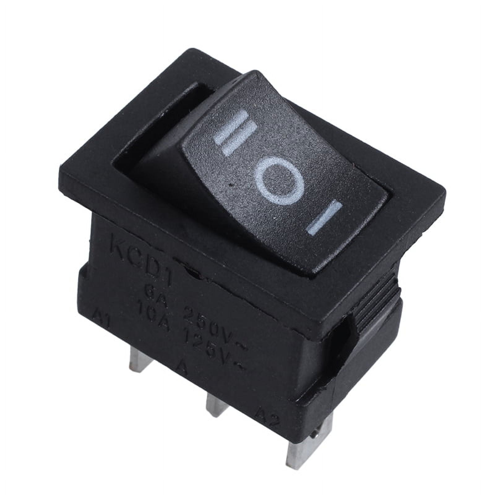 SPDT 3 Position Snap In Boat Rocker Switch AC 250V/6A 125V/10A ...