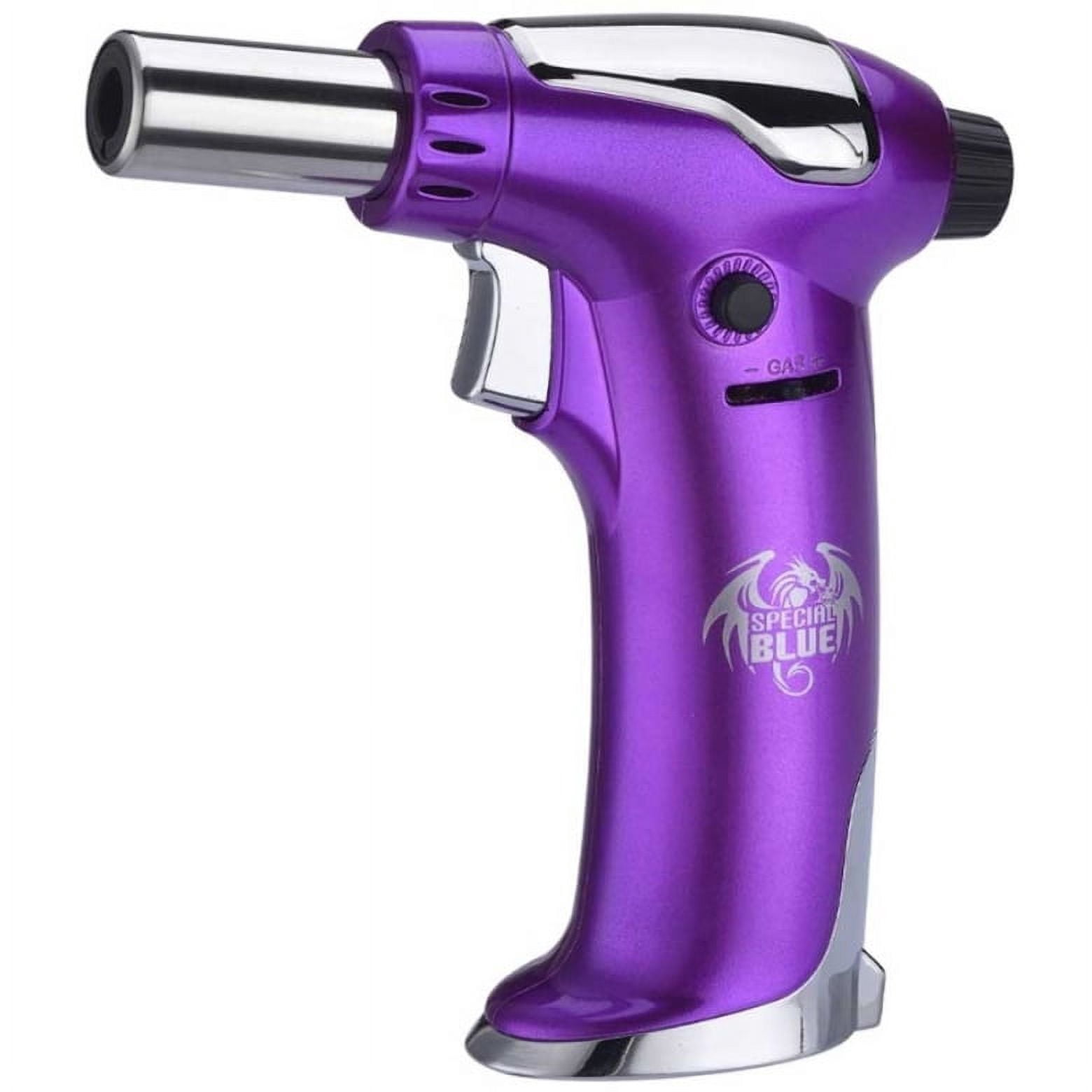 Best Whip Refillable Purple Butane Torch, Adjustable Flame Standing ...