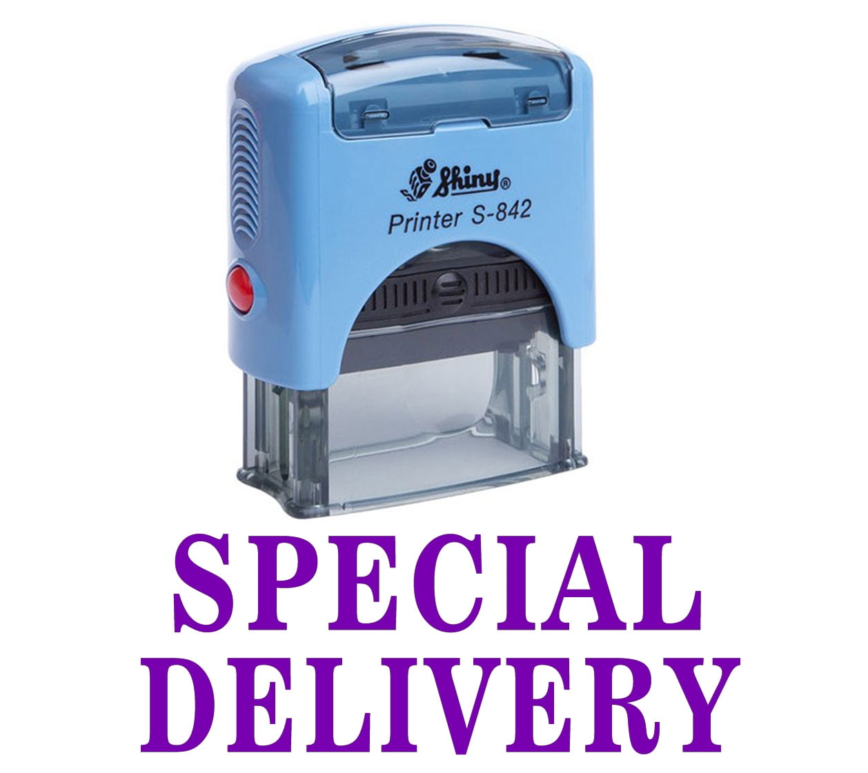 SPECIAL DELIVERY Self Inking Rubber Stamp Custom Shiny Office ...