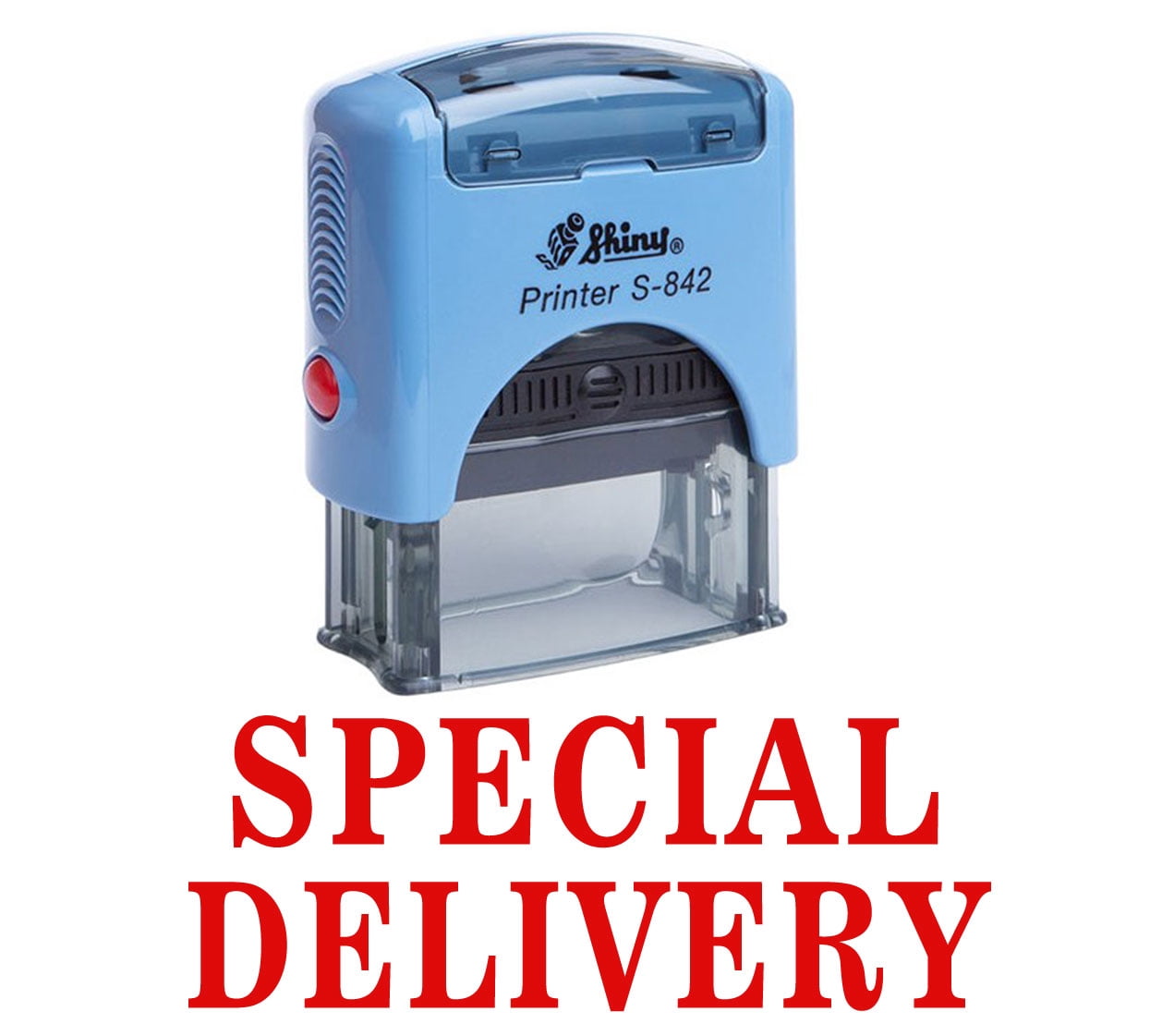 SPECIAL DELIVERY Self Inking Rubber Stamp Custom Shiny Office ...