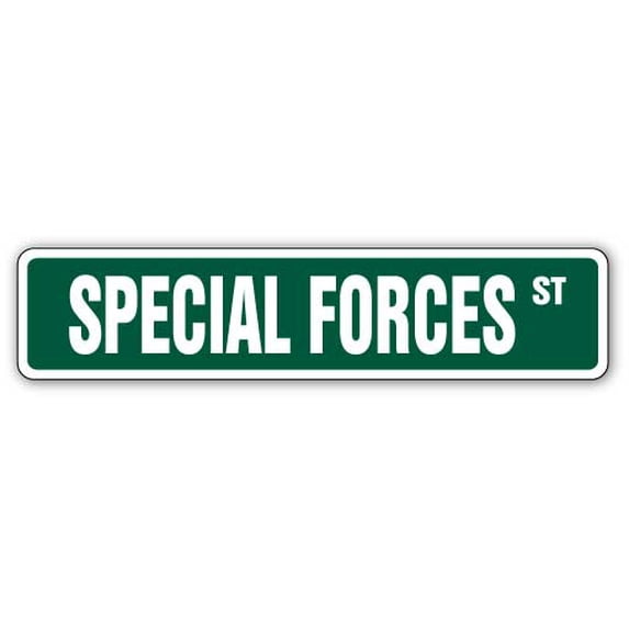 SPECIAL FORCES Street Sign officer soldier operation | Indoor/Outdoor ...
