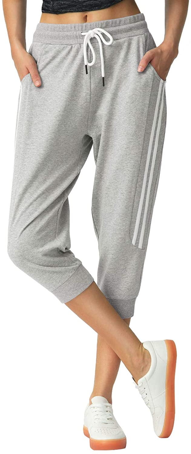 SPECIAL MAGIC Women's Sweat pants Capri Joggers Sweatpants Cargo Pants Jogging Pants for Women ...