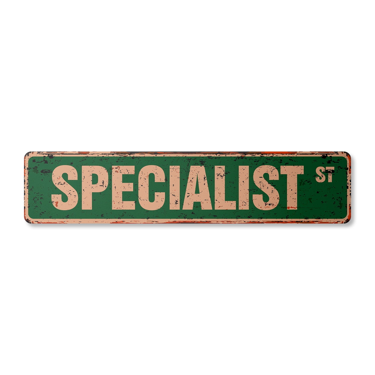 SPECIALIST Vintage Plastic Street Sign US Army SPC1 SPC2 SPC3 | Indoor ...