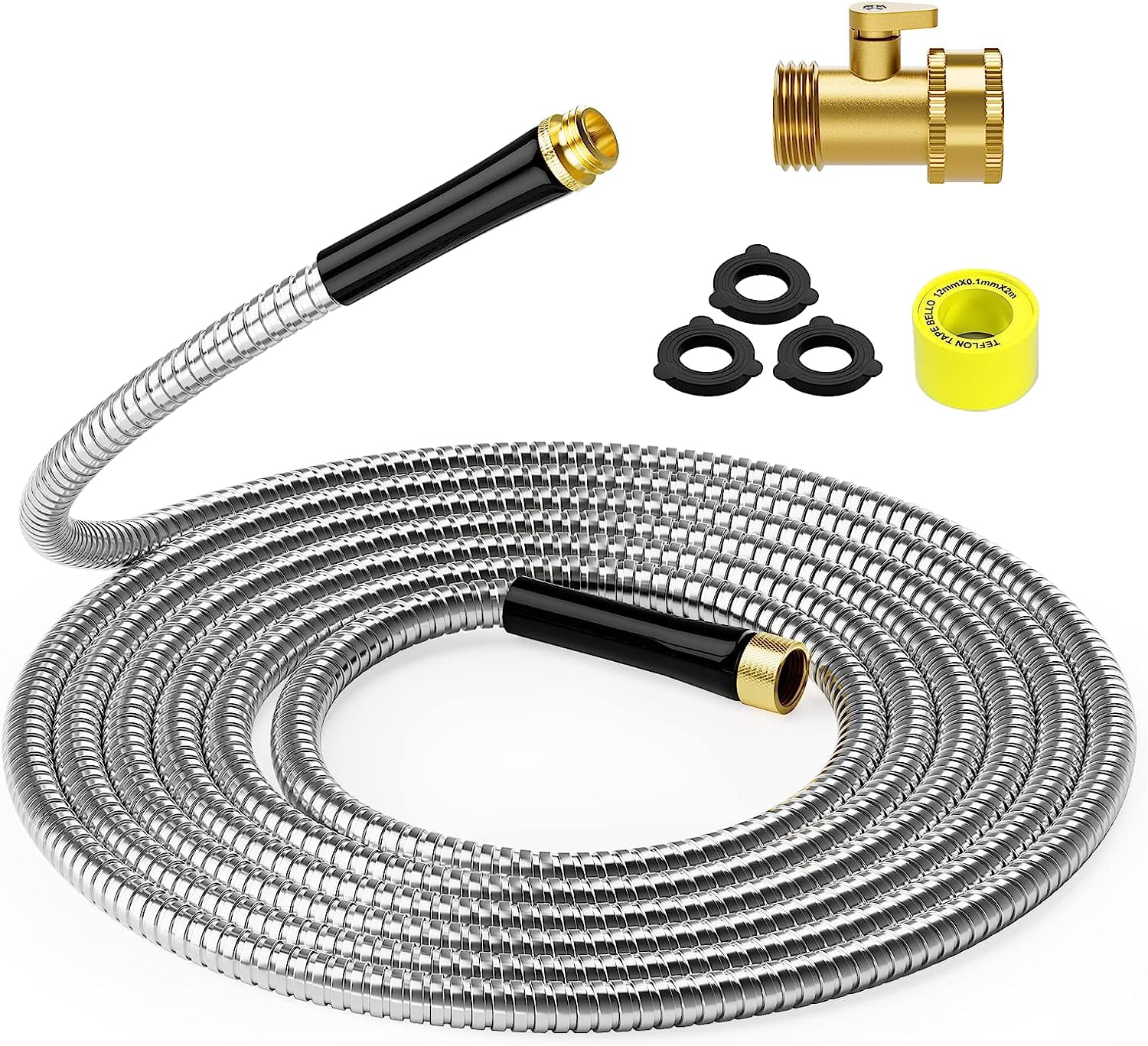 Specilite 100 Ft Garden Hose 304 Stainless Steel Metal Heavy Duty