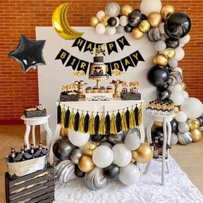 Black and Gold Party Decorations for Celebrations and Events