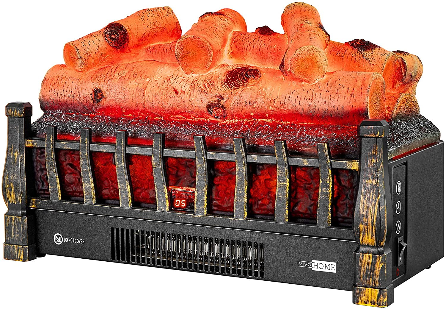 SPECSTAR 23in Electric Fireplace Log Set Heater, Electric Fireplace ...