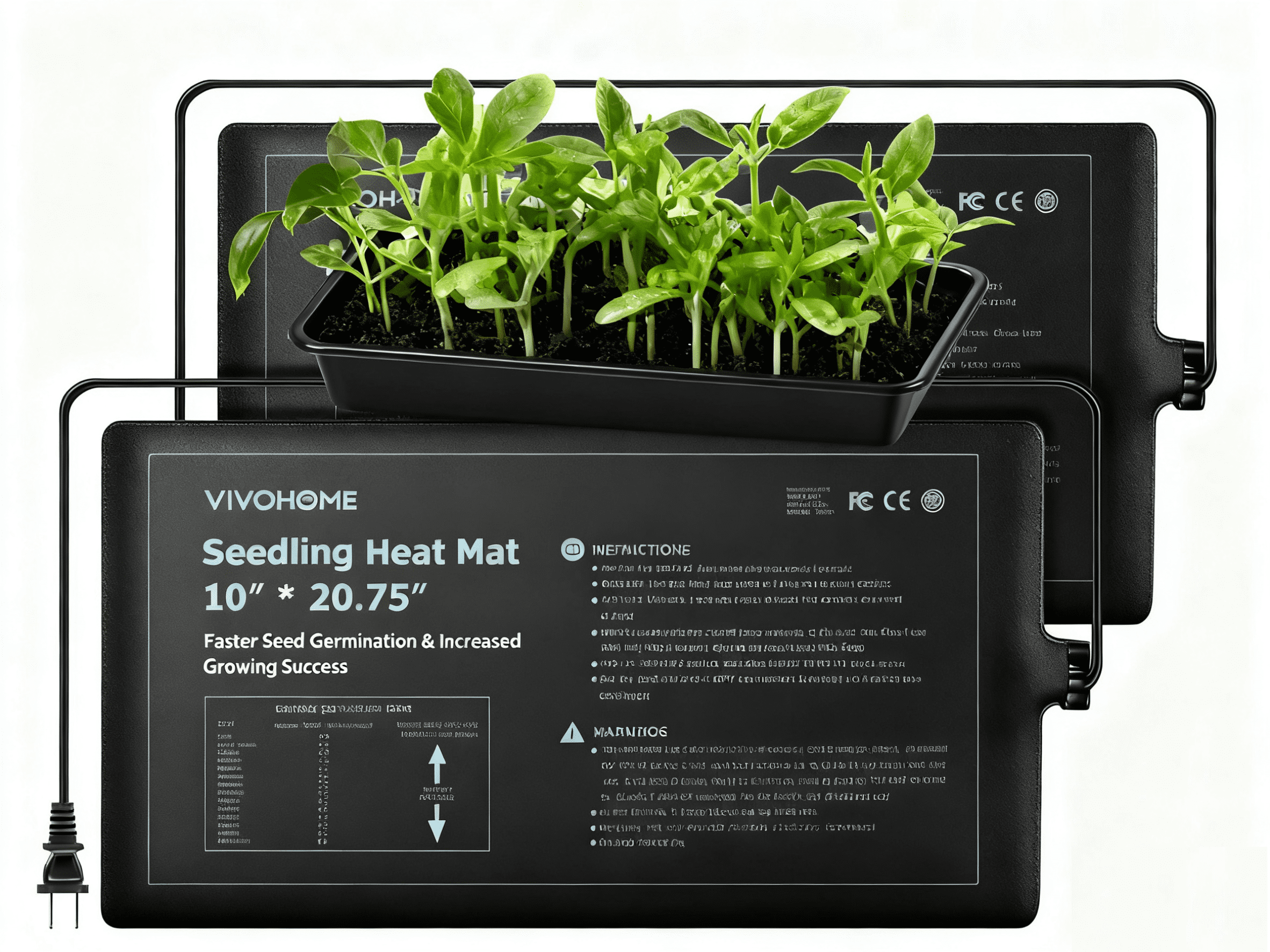 SPECSTAR 20W Waterproof Seedling Heat Mats for Seed Starting ...