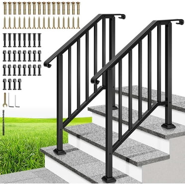 TOHU Handrails for Outdoor Steps Stainless Stair Railing Post Outdoor ...